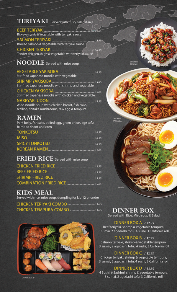 Menu – Yoko Sushi